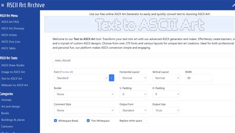 top 10 best ascii art generators for developers