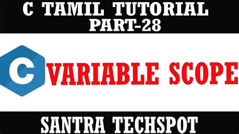 PART SCOPE OF VARIABLES WITH BEST EXAMPLE C PROGRAMMING IN TAMIL YouTube