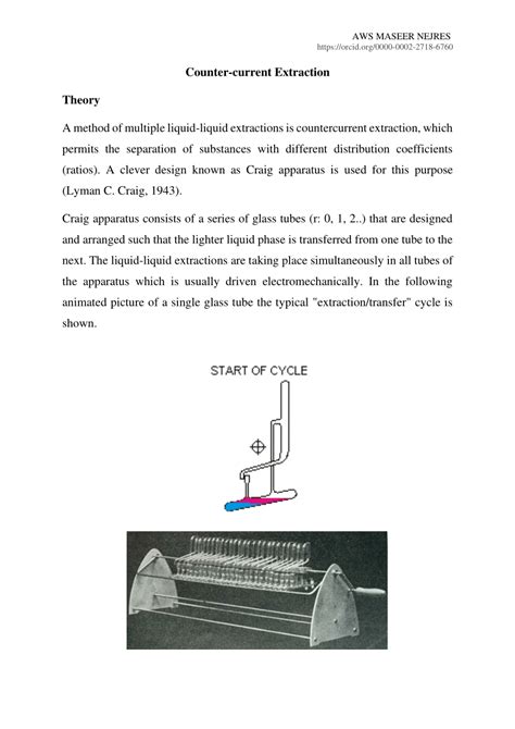 Pdf Countercurrent Extraction