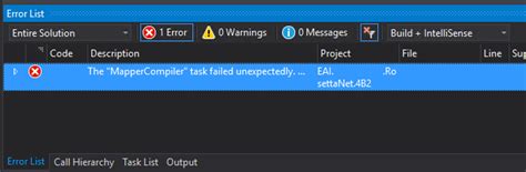BizTalk Visual Studio Deploy Issue The MapperCompiler Task Failed Unexpectedly Access To The