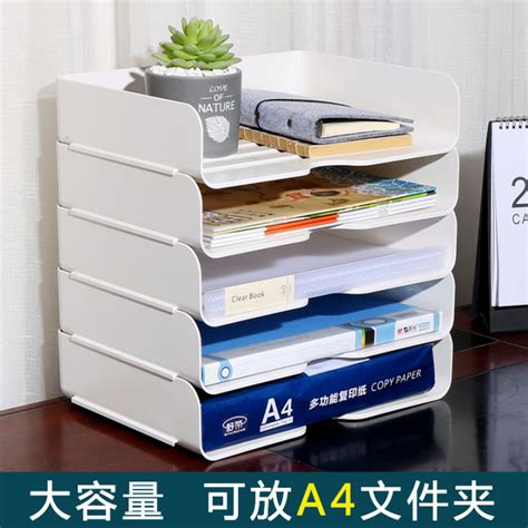a4 multi layer file shelf office desk surface panel file storage