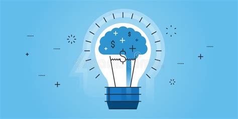 Flat Line Design Website Banner Of Development Process From Idea To