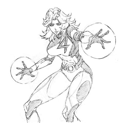 Rakusakugk Sue Storm Fantastic Four Marvel Marvel Rivals Girl Animification Bodysuit