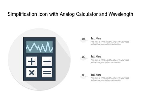 Simplification Icon With Analog Calculator And Wavelength