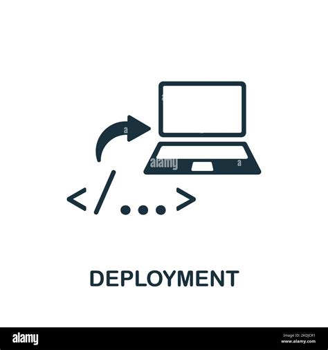 deployment icon monochrome simple business intelligence icon for