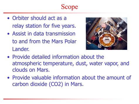 Ppt Mars Climate Orbiter Powerpoint Presentation Free Download Id1056105