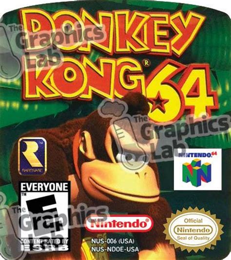 Nintendo 64 N64 Replacement Game Cartridge Labels Etsy