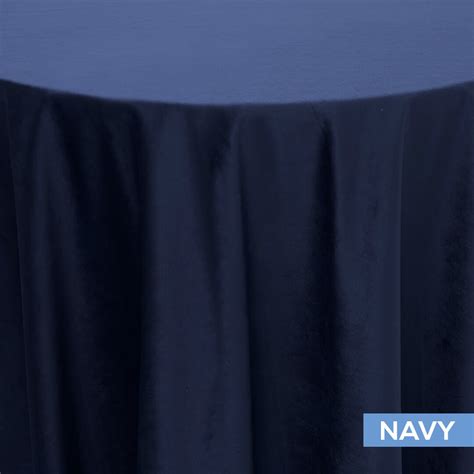 Bliss Velvet Tablecloth By Eastern Mills Navy Many Size Options