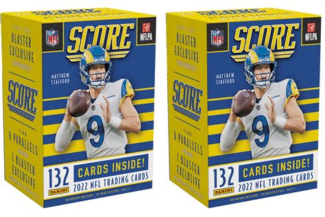2022 Panini Score Football Blaster Box Gold Parallels 2x Lot 2022 It