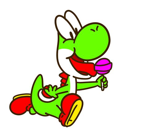 Yoshi Licking Lollipop By Toondreamer On Deviantart