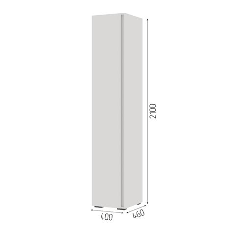 Купить Пенал закрытый Хелен ПН 01 Белый Стендмебель в Минске