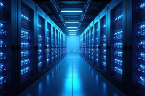 High Quality Data Center Infrastructure For Object Storage Hosting Stock Illustration