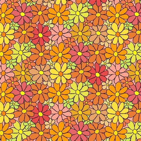 Premium Vector Intensive Colorful Flower Pattern