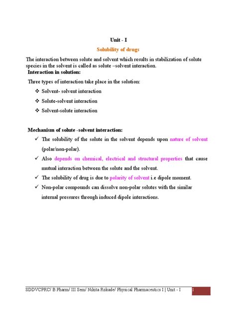 2 Solute Solvent Interaction Pdf