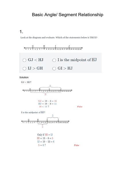 Segment And Angle Relationship Pdf