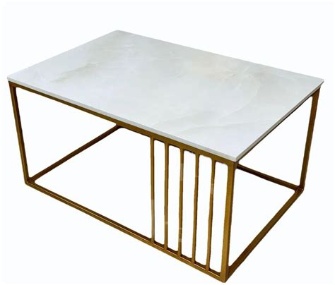 Plain Rectangle Metal Centre Table Surface Finish Polished At ₹ 6000