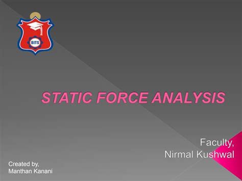 Static Force Analysis Pptx