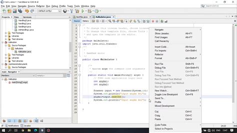 membuat kalkulator dengan bahasa java netbeans youtube