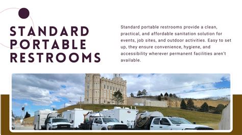 Ppt Types Of Portable Restroom Units Available Powerpoint