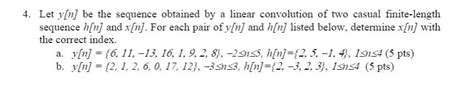 Solved Let Y N Be The Sequence Obtained By A Linear Chegg