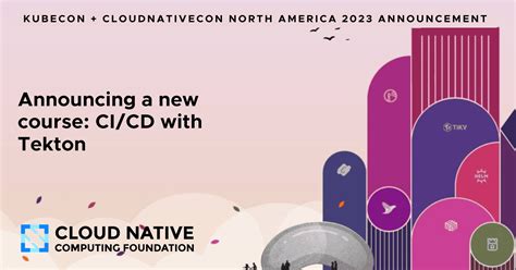 New Course Cicd With Tekton Cncf