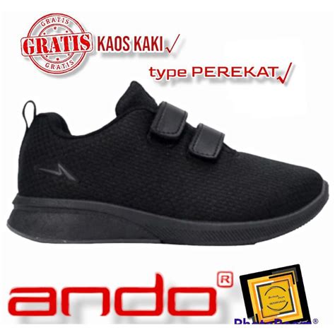 Jual Sepatu Sekolah Model Terbaru Sepatu Sekolah Merek Ando Sepatu Hitam Polos Sepatu All