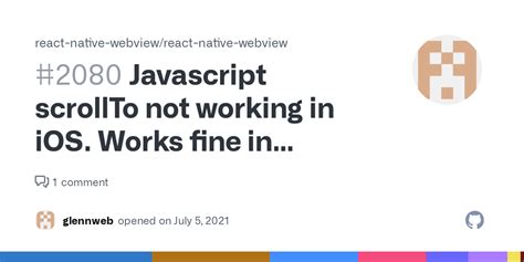 Javascript Scrollto Not Working In Ios Works Fine In Android · Issue