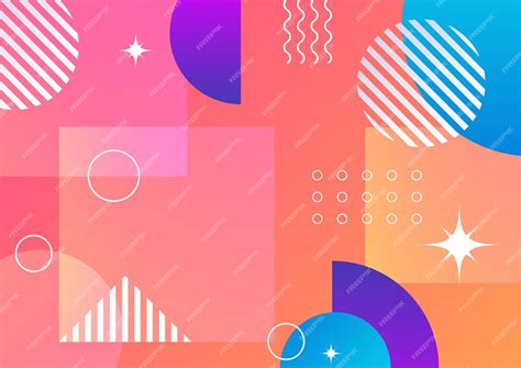 Premium Vector Abstract Colorful Geometric Shapes Background