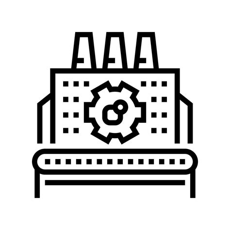 Manufacturing Erp Processing Line Icon Vector Illustration 10234354 Vector Art At Vecteezy