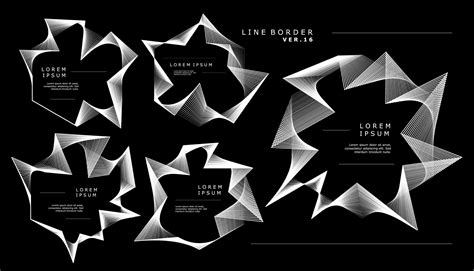 Hexagon Abstract Lines Border Design Vector Hexagonal Lines Abstract Border 18848996 Vector Art