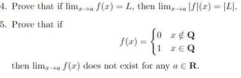 solved prove that if limx→af x l then limx→a f x