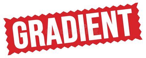 Gradient Text Written On Red Stamp Sign Stock Illustration