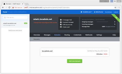 How To Install Postal Mail Server On Ubuntu 16 04 14 04 Tecadmin Tecadmin