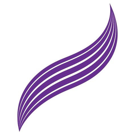 Purple Curved Lines Abstract Design Element For Graphic Design Projects