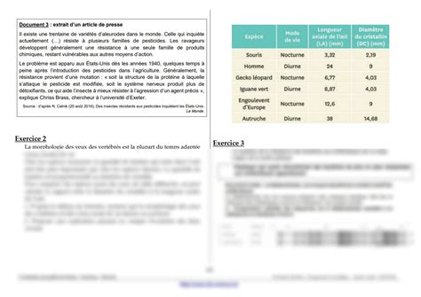 Solution Evolution Especes Exercices Studypool