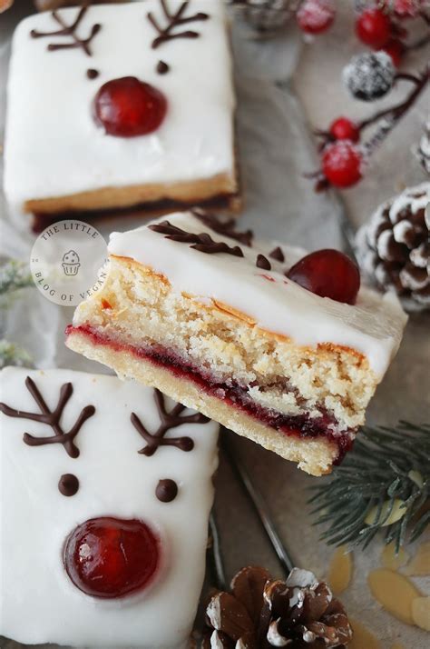 Vegan Cherry Bakewell Bars Love Yarn