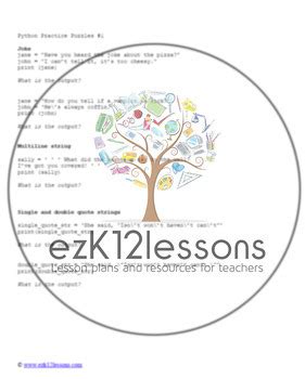 What S The Output Python Programming By Ezk12lessons TpT