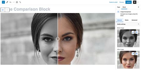 Image Comparison Block Radius Blocks Documentation