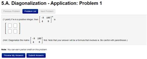solved 5 a diagonalization application problem 1