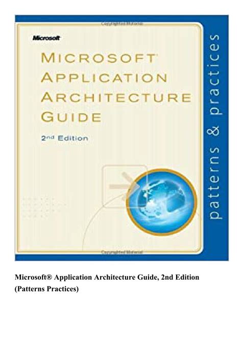 Ppt Read Microsoft® Application Architecture Guide 2nd Edition