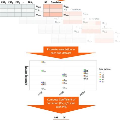 prs selection using coefficient of variation workflow flowchart