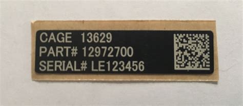 Custom Uid Tag For M4 Carbine And M16 175 X 045”