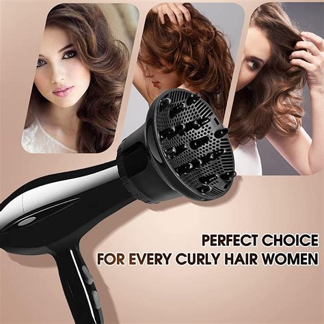 Universal Hair Diffuser For Curly Hair Adjustable Attachment For