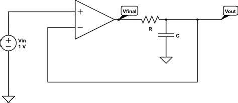 Operational Amplifier Unity Gain Buffer Initial Conditions Electrical Engineering Stack Exchange