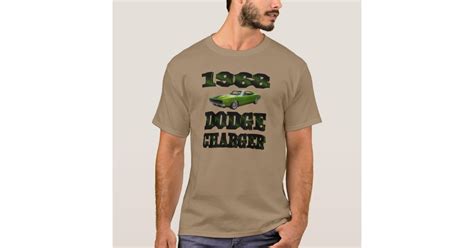 Mens 1968 Dodge Charger T Shirt Zazzle
