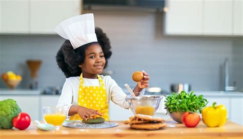 Premium Ai Image Tiny Culinary Master Little Cook In Apron And Chefs