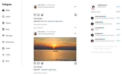 Md Iftiar Hossain On Linkedin Instagram Post Javascriptdeveloper Programmer Clone