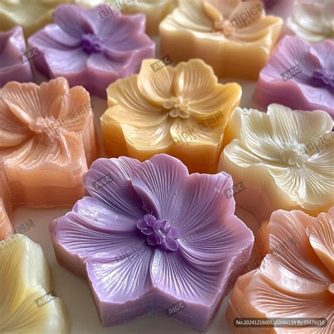 Ai创作图肥皂雕花 3d浮雕缤纷花卉 肥皂雕花摆件 手工香皂精油香皂 软糖花 橡皮泥高端设计 3d立体花壁纸 颜色花糖 高档橡皮泥设计 精雕