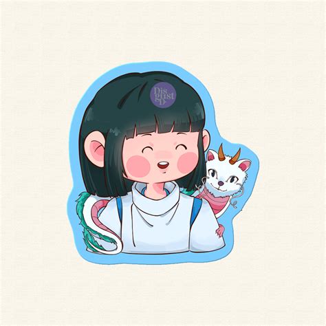 Haku Spirited Away Sticker Kokonut Shell