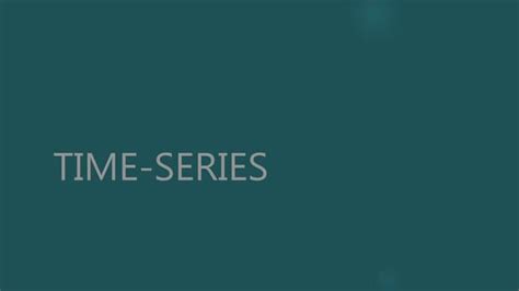 time series ppt